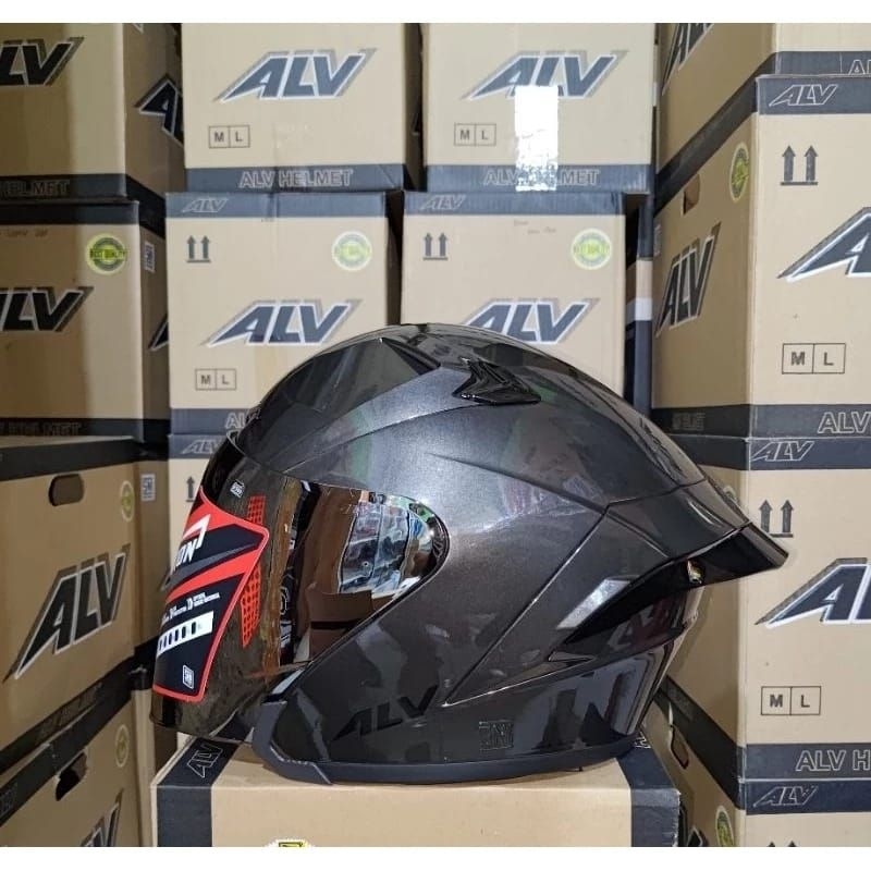 Jual HELM ALV ULTRON DRACTEL GLOSY FULL WARNA PAKET GANTENG | Shopee ...
