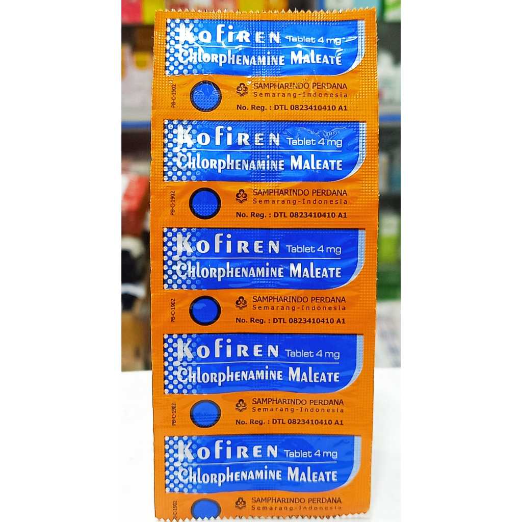Jual Kofiren 4MG 𝟏 𝐒𝐓𝐑𝐈𝐏 𝐈𝐒𝐈 𝟏𝟎 𝐓𝐀𝐁𝐋𝐄𝐓 - Mengatasi Gatal-Gatal Akibat ...
