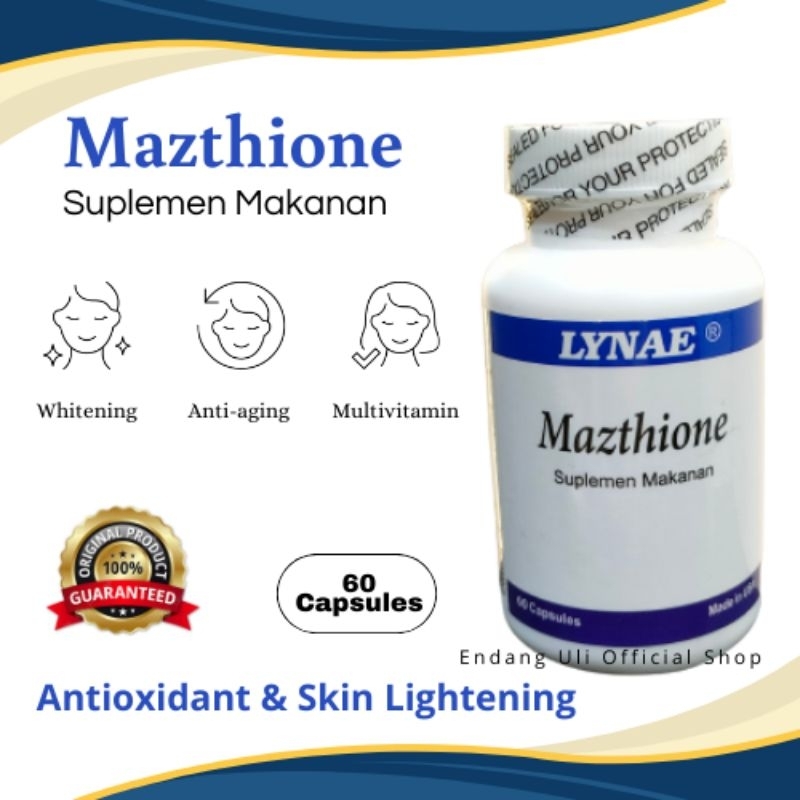 Jual Mazthione 60 Kapsul Suplemen Whitening dan Anti Aging Glutathione Original | Shopee Indonesia