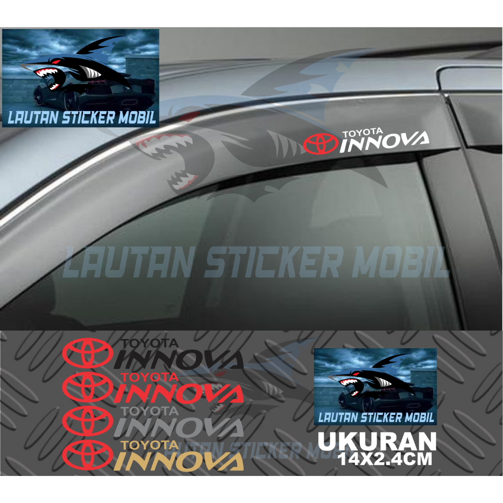 Jual stiker talang air mobil innova cutting sticker talang air mobil ...