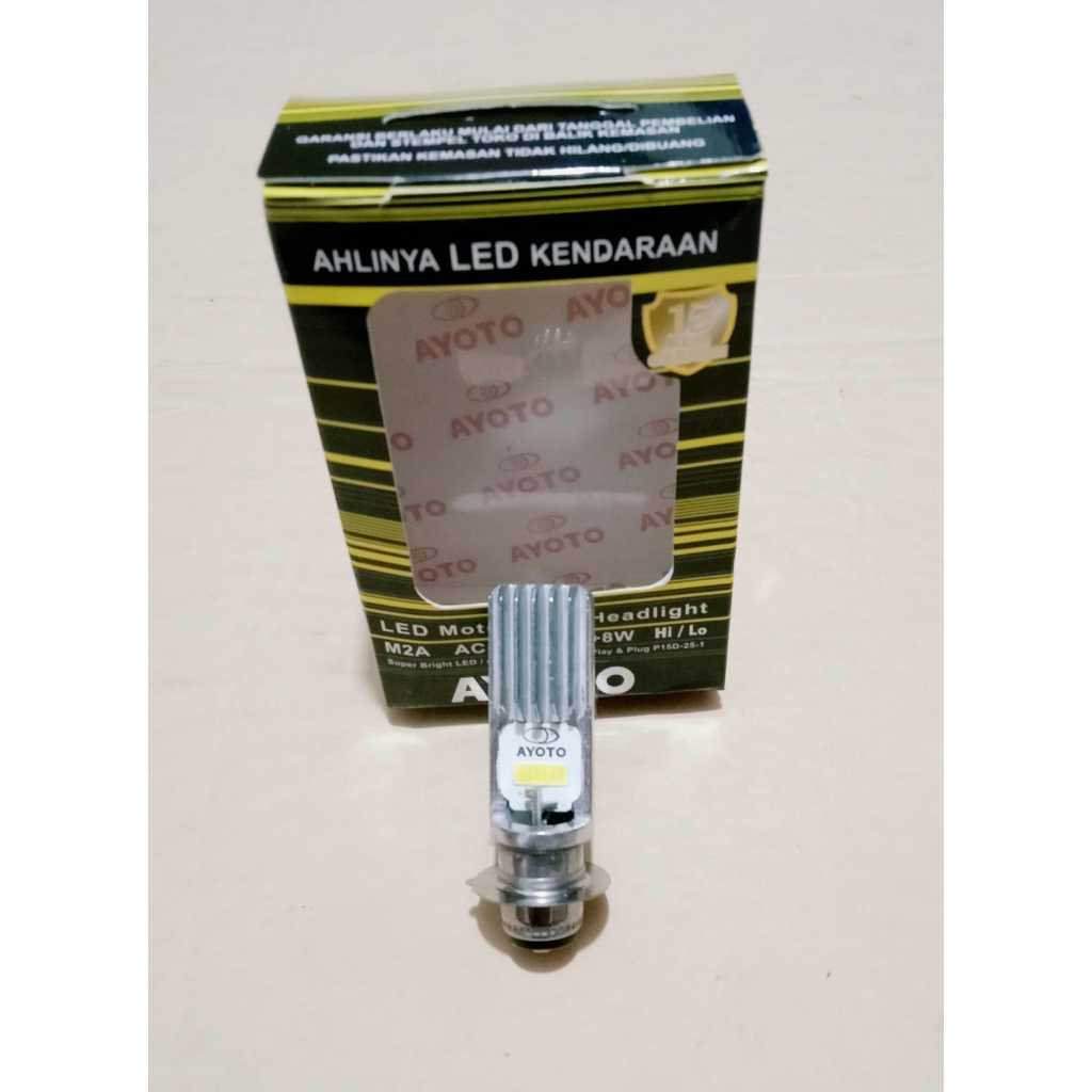 Jual Lampu motor depan LED AYOTO M2A BEBEK MATIC H6 AC/DC ORIGINAL | Shopee Indonesia