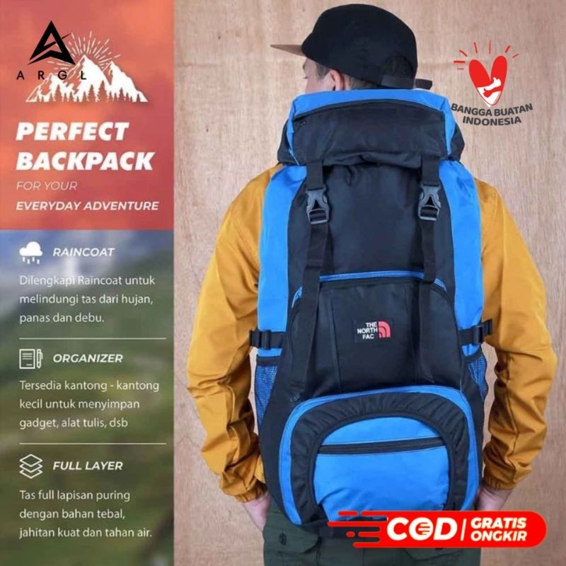 Jual ARGL Tas Ransel Keril Gunung Pria Kapasitas 50 L Tas Carrier ...