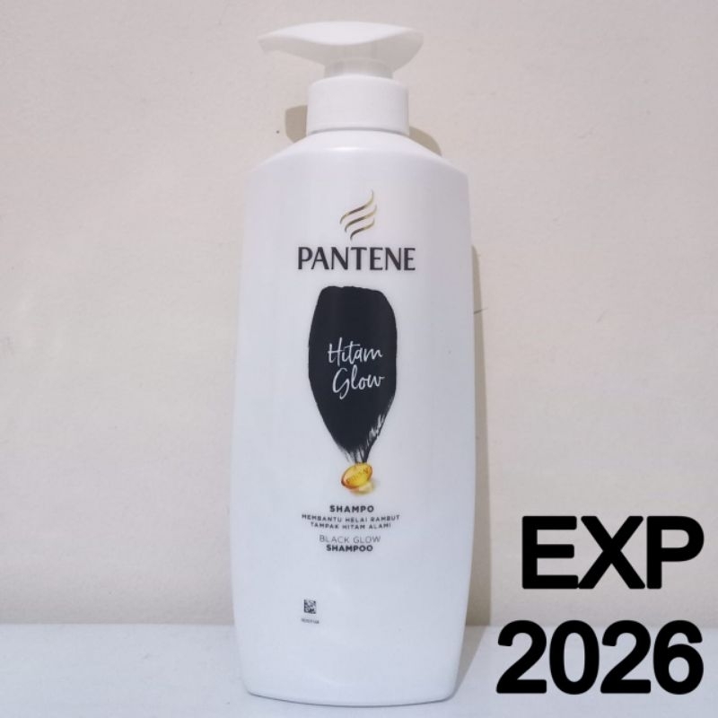 Jual Pantene Shampoo Hitam Glow 400ml pump | Shopee Indonesia
