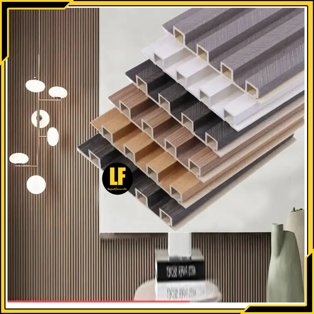 Jual AA Wood Panel WPC Wall Panel Bahan PVC Motif Kayu Dinding Kisi ...