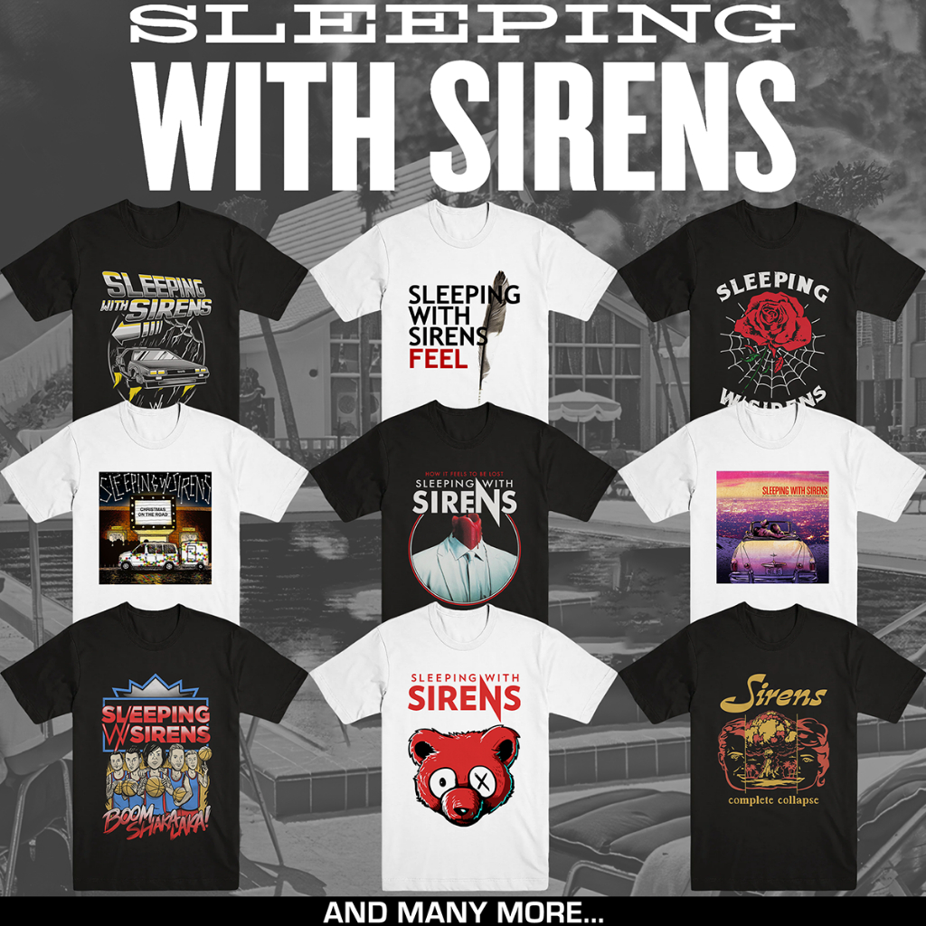 Jual SLEEPING WITH SIRENS | T-SHIRT BAND | POP PUNK | MERCHANDISE ...