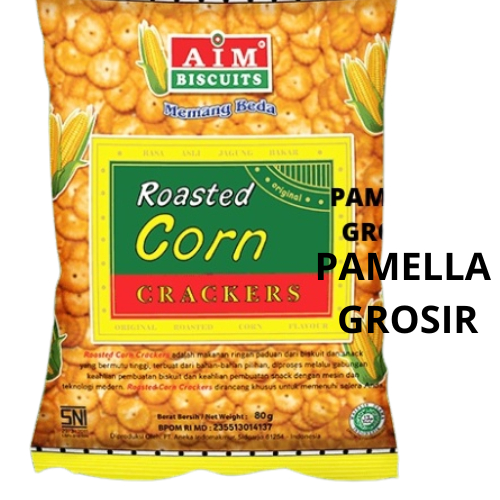 Jual AIM BISCUIT ROASTED CORN 80 GRAM | Shopee Indonesia