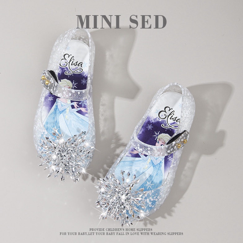 Jual Fancy Sepatu jelly Princess Frozen cinderella 2023 sepatu anak ...