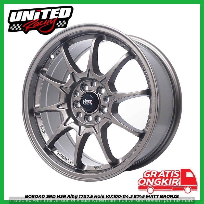 Jual VELG MOBIL RING 17 JDM STYLE R17 BRONZE UNTUK CIVIC CAMRY ALTIS ACCORD NEW PELEK HSR BOROKO ...