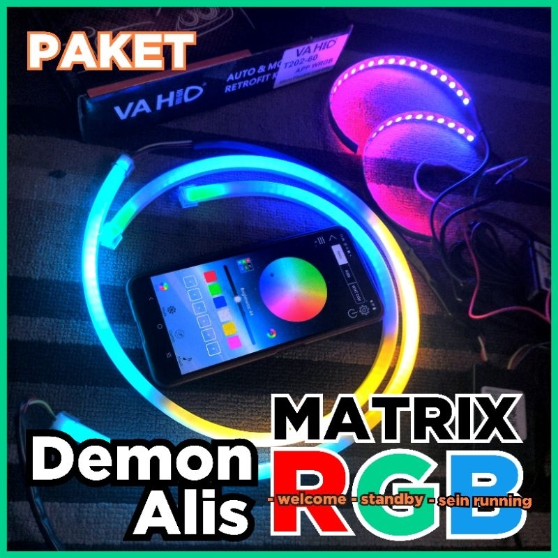 Jual DRL Alis Flexible WRGB Vahid | sein running | High Quality | Shopee Indonesia