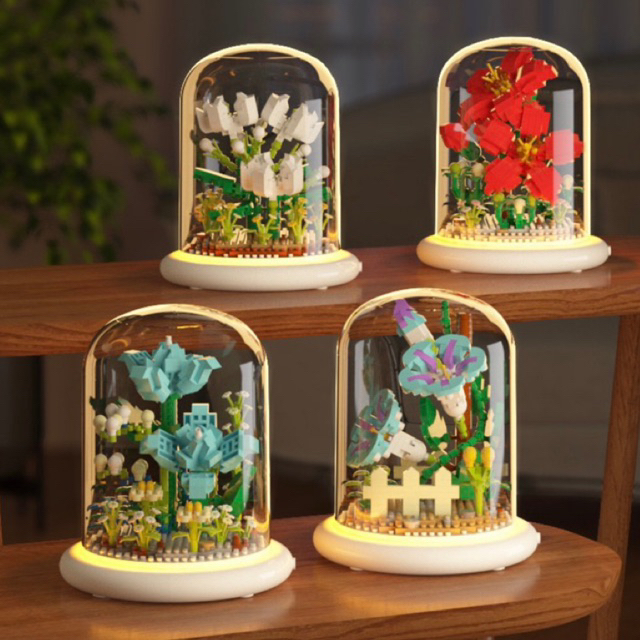 Jual [HARU] Plant Bricks Flower Nanoblock Building Block Susunan Balok ...