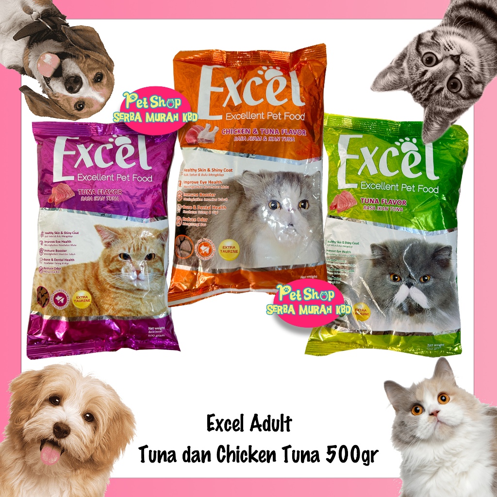 Jual Excel Adult Tuna dan Chicken Tuna Freshpack 500gr - Makanan Kering ...