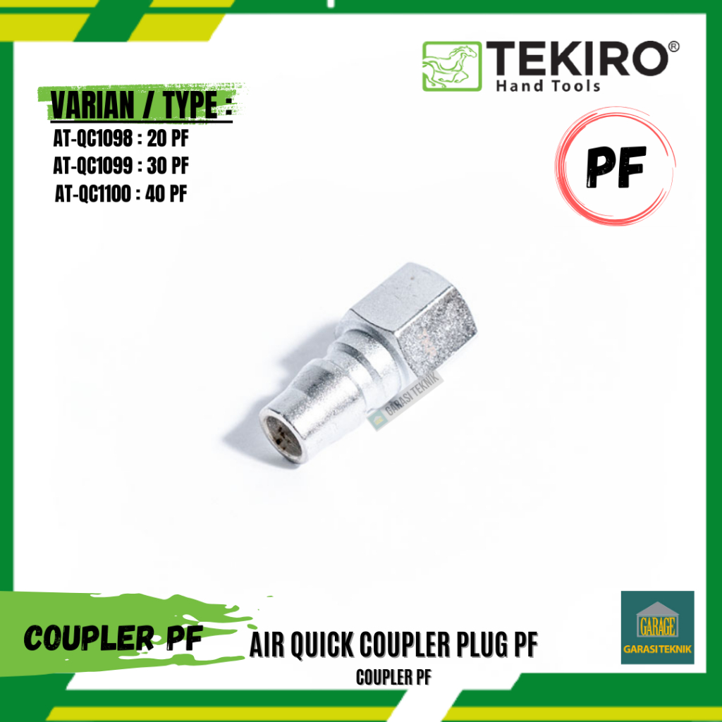 Jual TEKIRO Quick Coupler Plug PF/QUICK COUPLER PF KOMPRESOR/COUPLER PF ...
