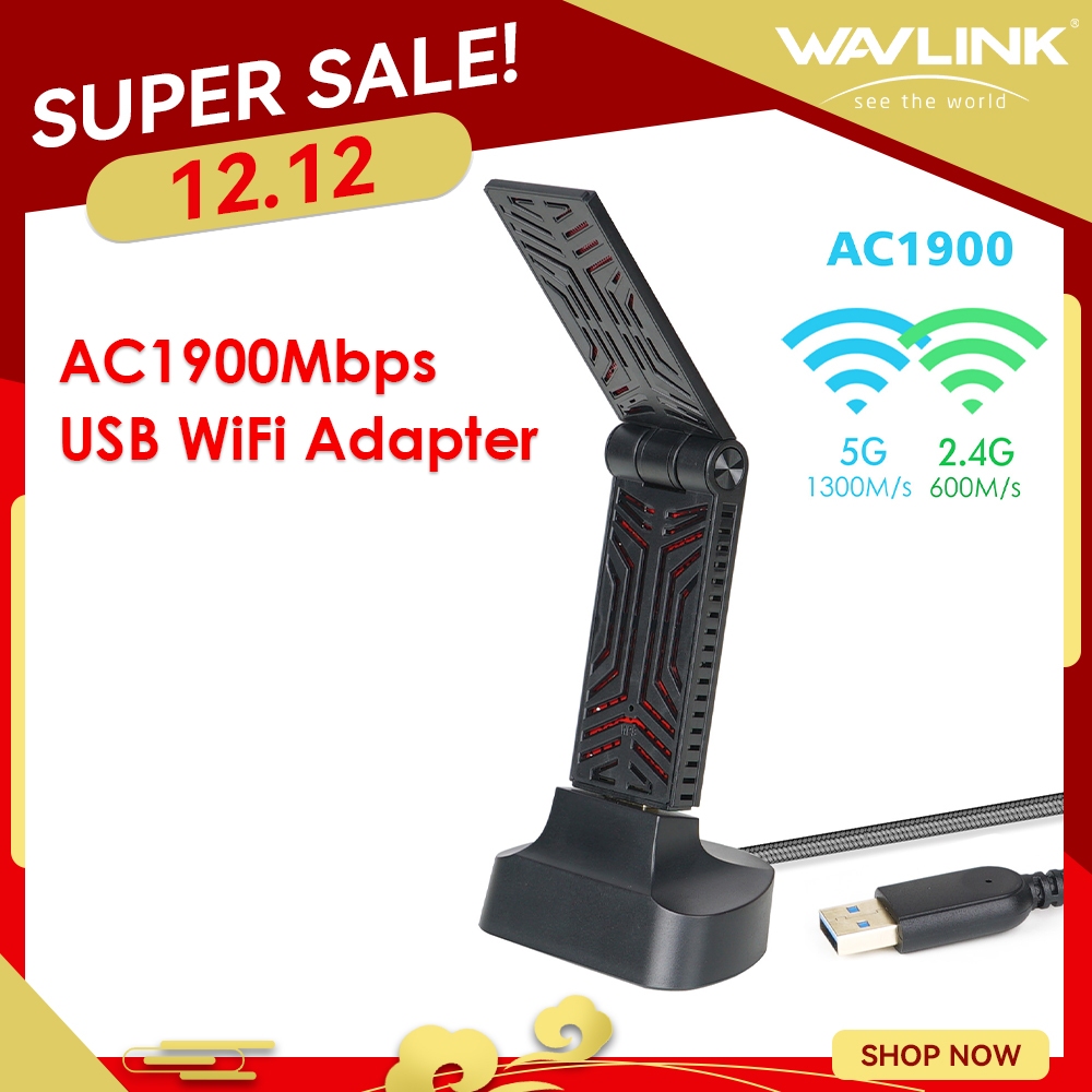 Jual WAVLINK USB WiFi 6 Adapter 1900Mbps Dual Band USB 3.0 WiFi Dongle,Wireless Network Adapter ...