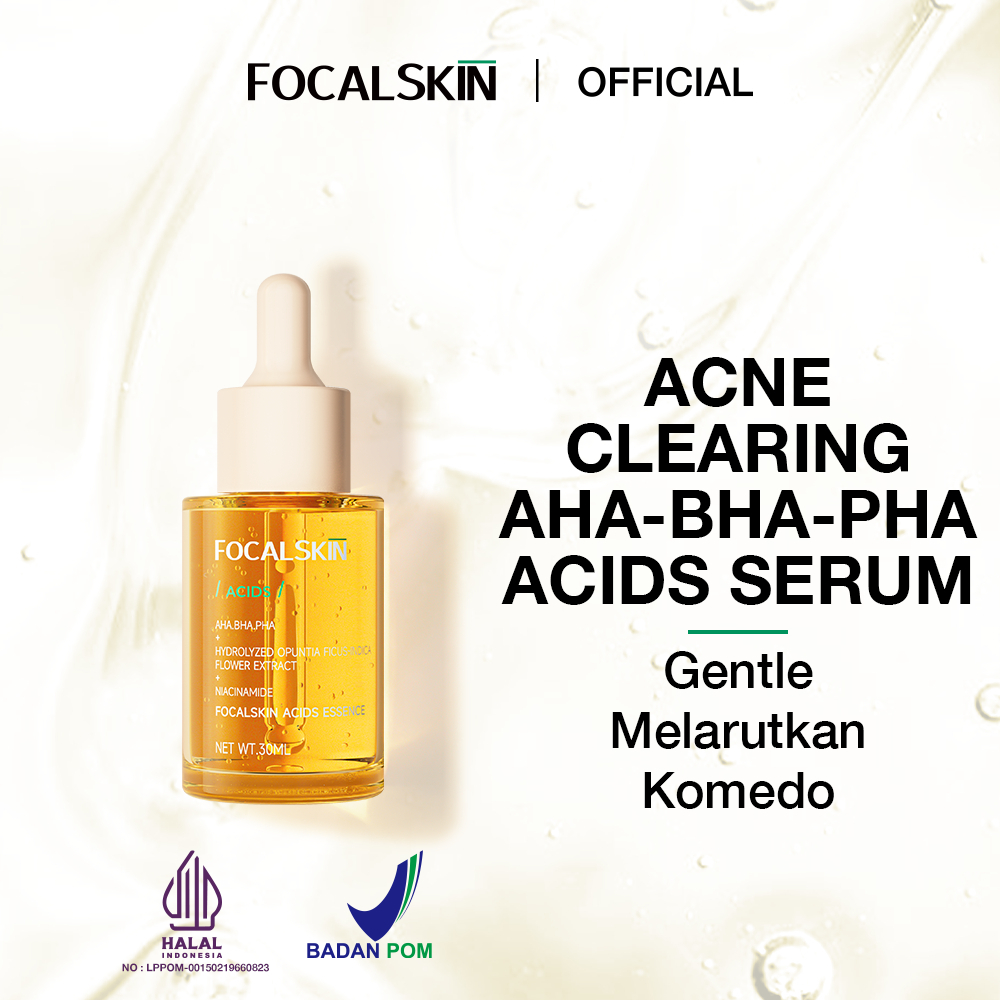 Jual AS FOCALSKIN Acne Exfoliating Serum 30 ml | AHA BHA PHA Peeling ...