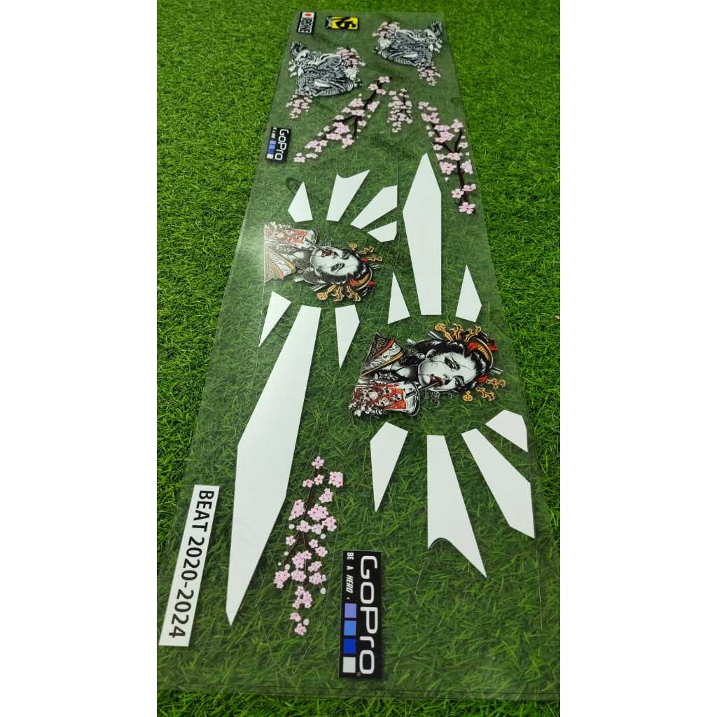 Jual STRIPING BEAT DELUXE LIS BAHAN BENING KARTUN TRANSPARAN STICKER ...
