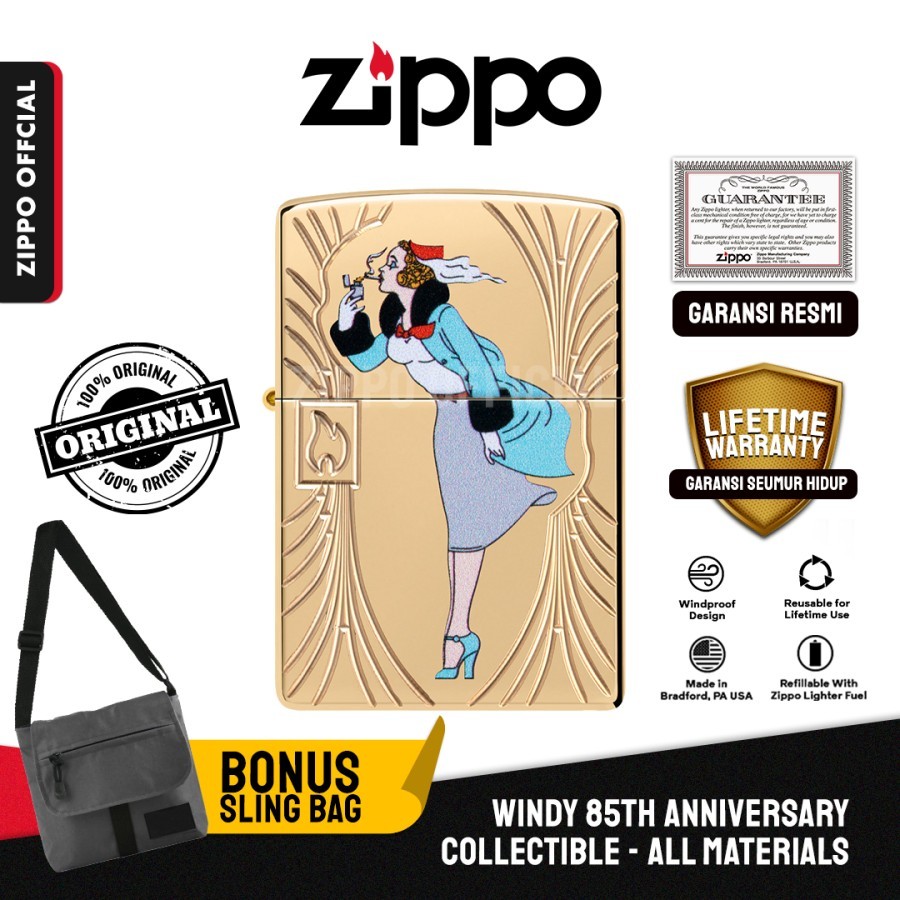 Jual Zippo Original Windy 85th Anniversary 48413 | Garansi Lifetime ...