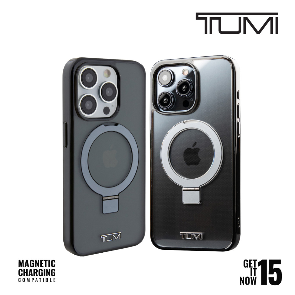 Jual Case IPhone 15 / Plus / Pro / Pro Max TUMI MagSafe PC/TPU Metal ...