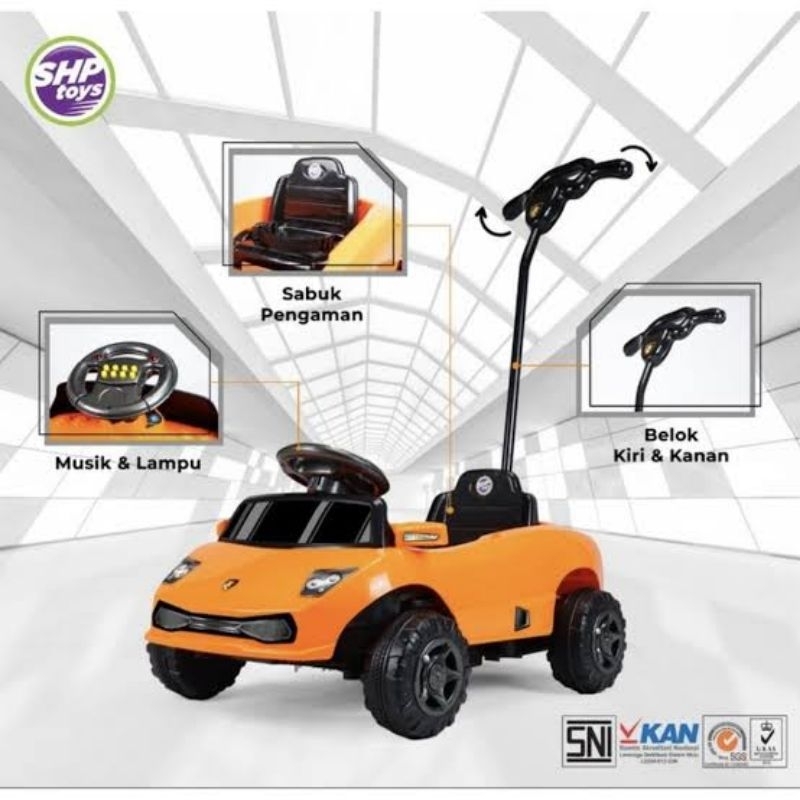 Jual Mainan Anak Mobil Mobilan Duduk Dorong Mini Cooper SHP SMC 628 ...