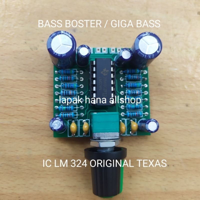 Jual Kit giga bass ic lm324 kit bass boster lm324 modul giga bass modul ...
