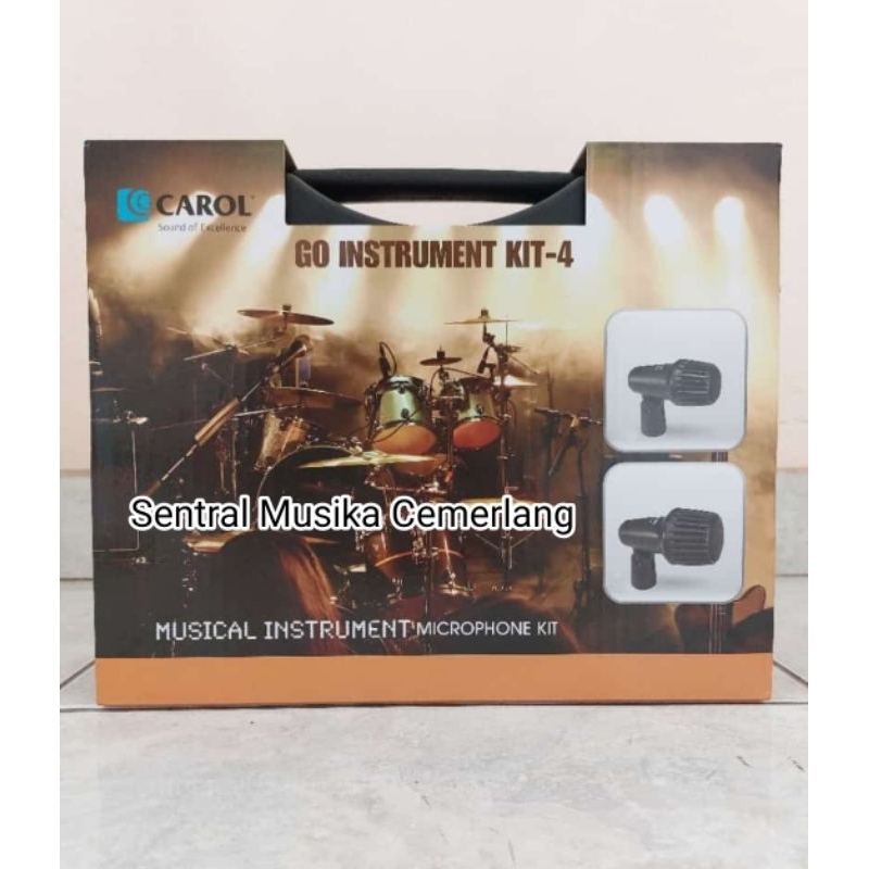 Jual Mic Drum Set Carol GOIK-4 Microphone Drum Kit isi 4 Carol GO ...