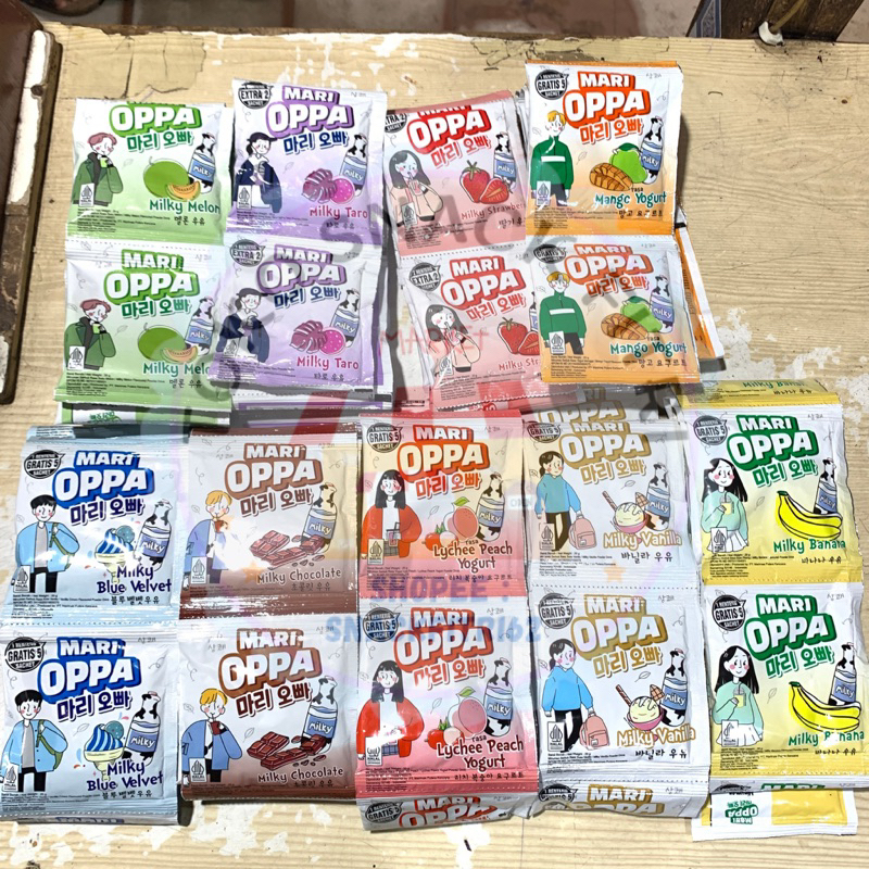Jual MINUMAN MARI OPPA ANEKA RASA ISI 10 | Shopee Indonesia