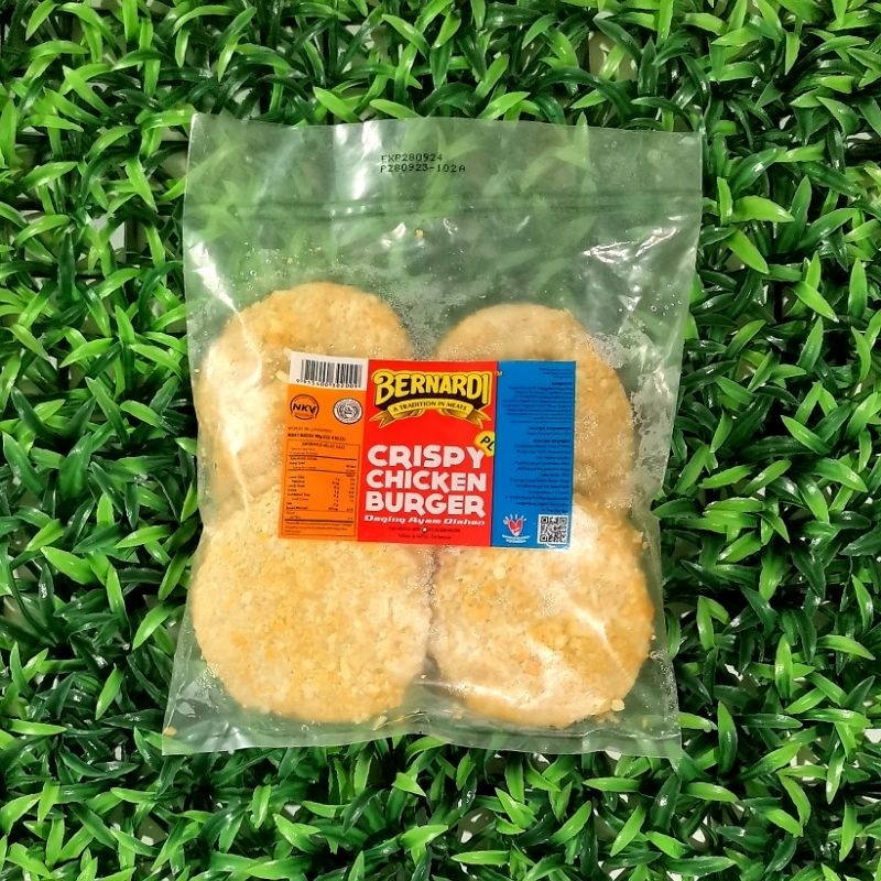Jual Bernardi Crispy Chicken Burger - Isi 8 pcs - Berat 410 gr | Shopee ...