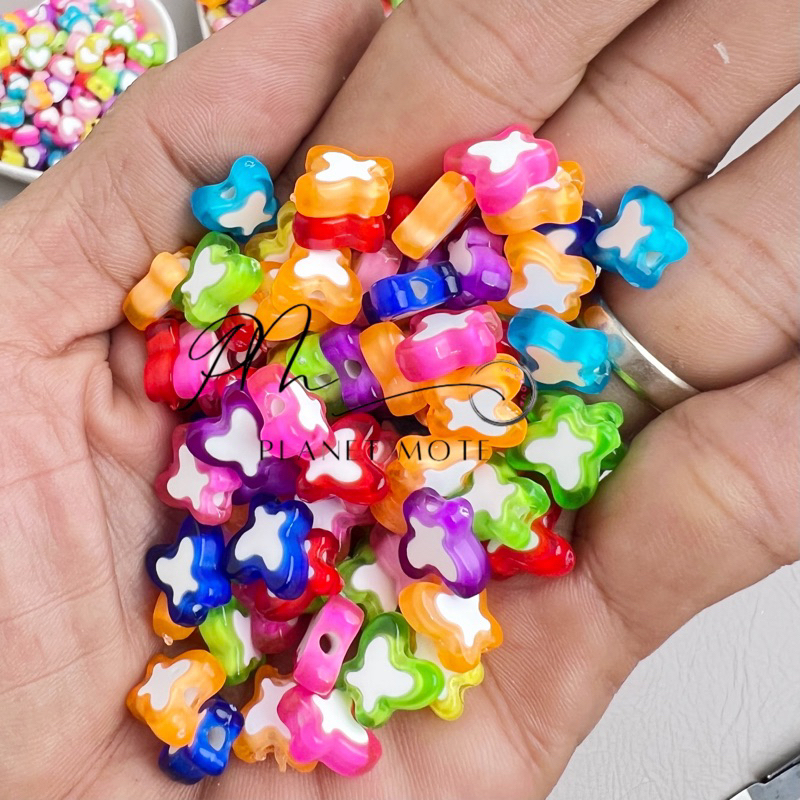 Jual Manik-Manik Akrilik Bentuk Hati Ukuran 8mm (10 Pcs) | Shopee Indonesia