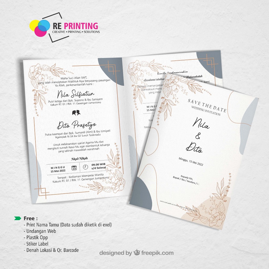 Jual Undangan Pernikahan murah banyak gratisnya | Shopee Indonesia