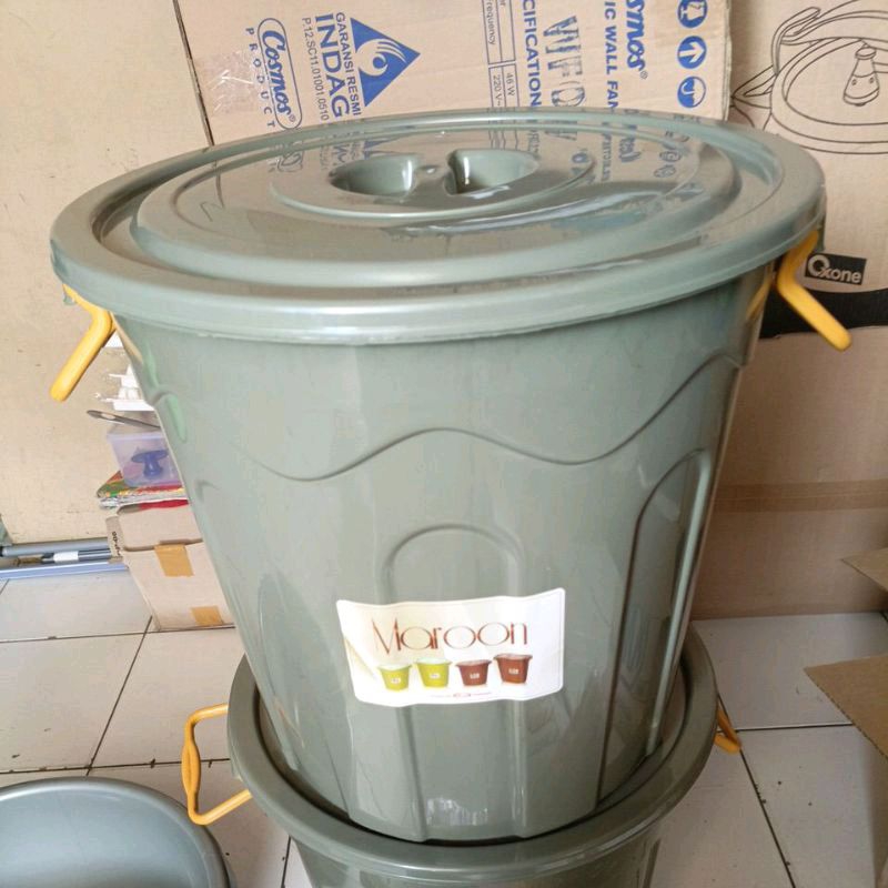 Jual Ember Plastik 40 liter + TUTUP / Ember Bak Plastik 40L Murah 40 L ...