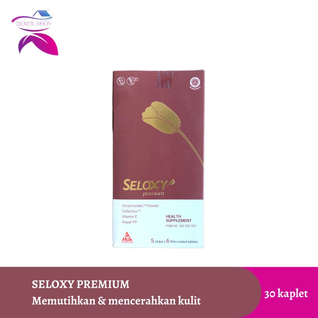 Jual Seloxy Premium Box 30 Kaplet Mencerahkan Kulit / Suplemen Pemutih ...