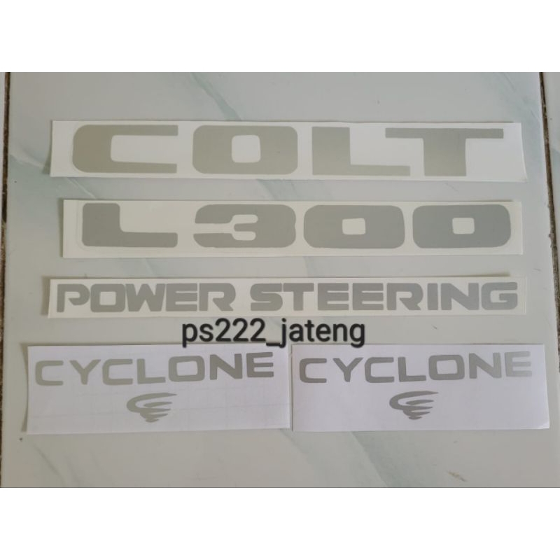 Jual Stiker stiker fulisan colt cyclone power stering/stiker mitsubishi ...