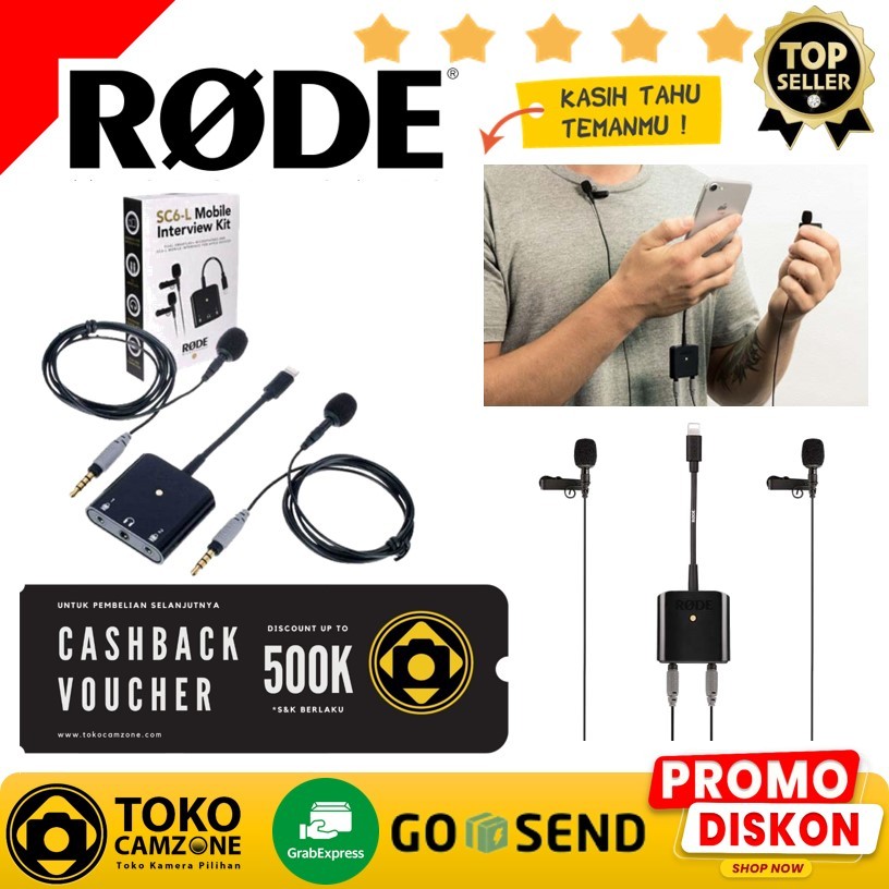 Jual RODE SC6-L / SC6L Mic Mobile Interview Kit Microphone SC 6L ...