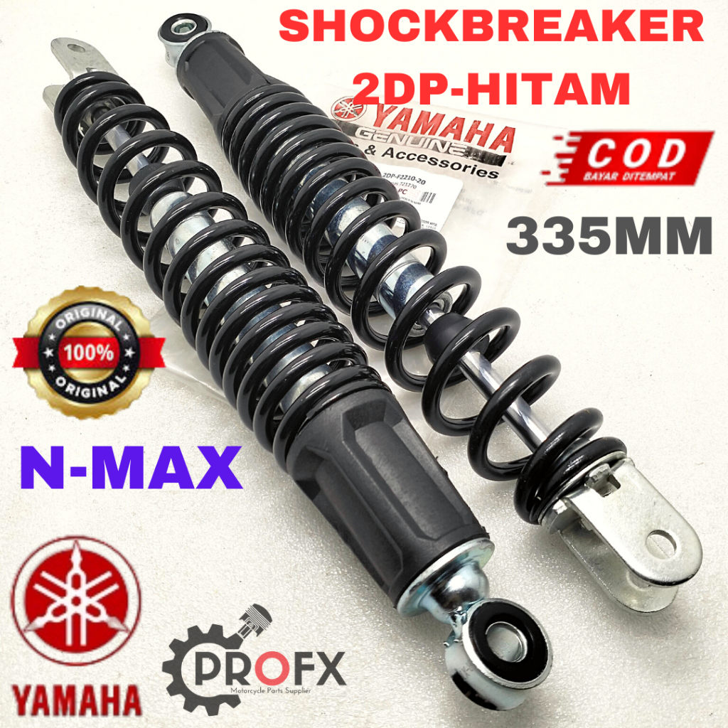 Jual SHOCKBREAKER 2DP HITAM YAMAHA NMAX, NMAX 155 KUALITAS ORIGINAL ASLI YGP SHOK BELAKANG, SOK ...