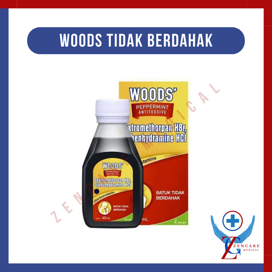Jual Woods Merah Peppermint Antitussive Sirup / Obat Batuk Kering ...