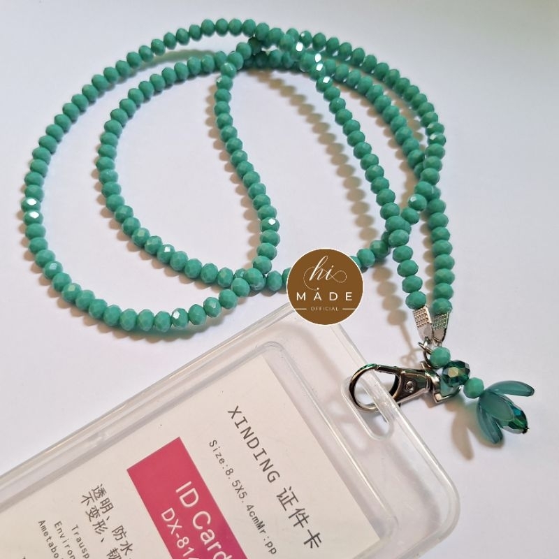 Jual Lanyard crystal name tag kristal tali gantung photocard holder id ...