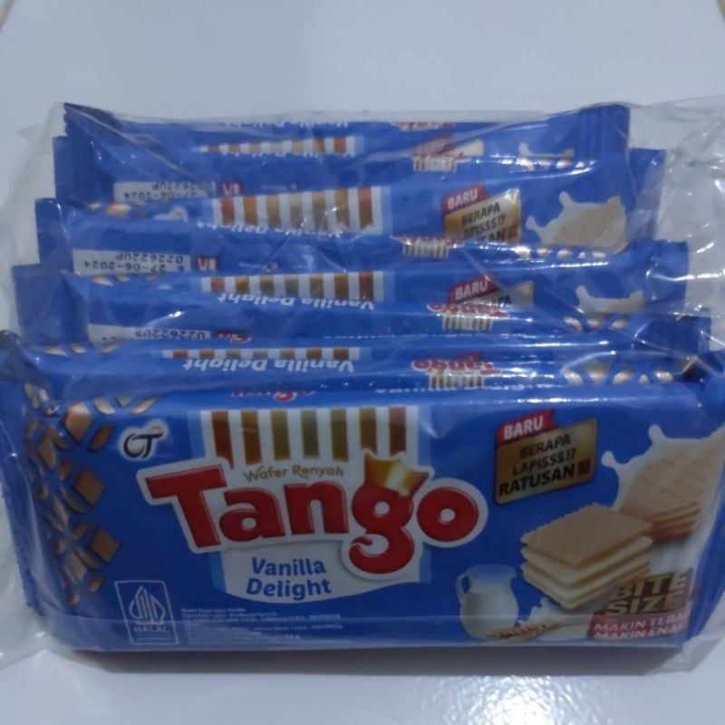 Jual Tango Wafer Vanilla 16gr 1 Renceng isi 10 pcs | Shopee Indonesia