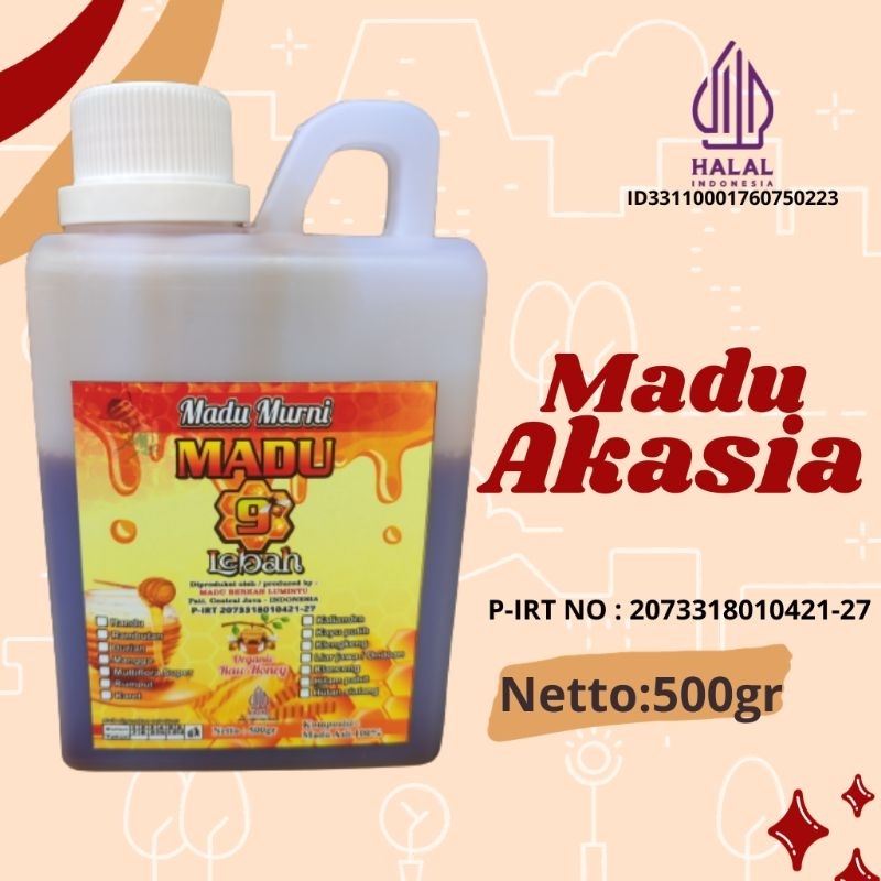 Jual Madu Akasia 500gram Asli Murni Original Raw Honey | Shopee Indonesia