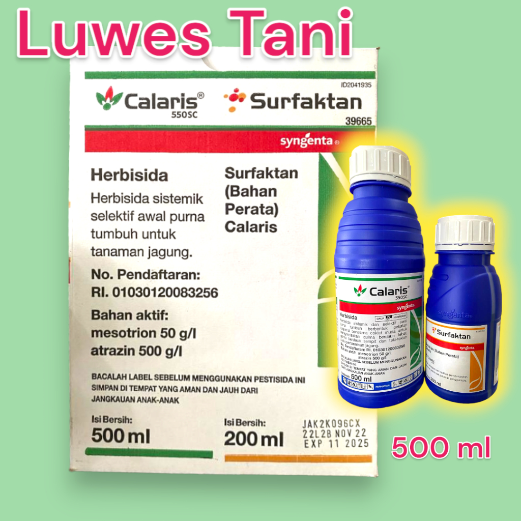 Jual CALARIS 550 SC 500ml + 200ml herbisida selektif untuk tanaman ...