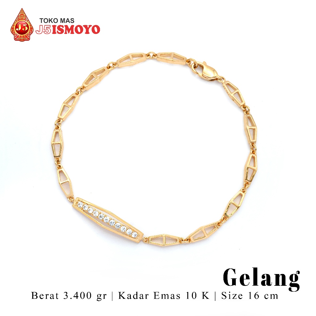 Jual Gelang Emas 10K Model Kripyak Giana J5ismoyo | Shopee Indonesia