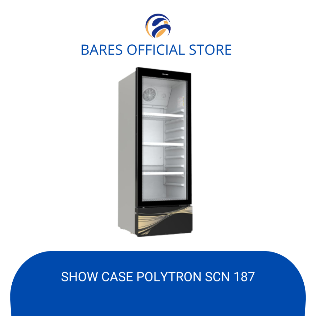 Jual SHOWCASE POLYTRON SCN 187 L 3 RAK DISPLAY COOLER KULKAS LOW WATT ...