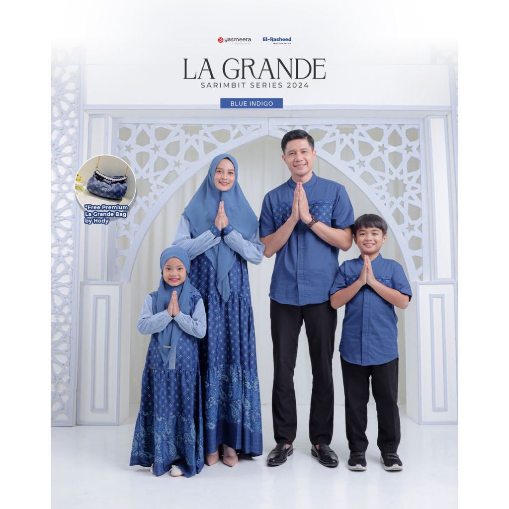 Jual SARIMBIT YASMEERA LA GRANDE 2024 (BLUE INDIGO) | Shopee Indonesia