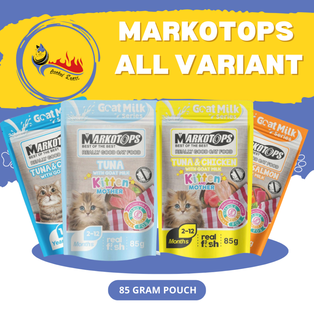 Jual Markotops Pouch Makanan Kucing Basah 85 Gram | Shopee Indonesia