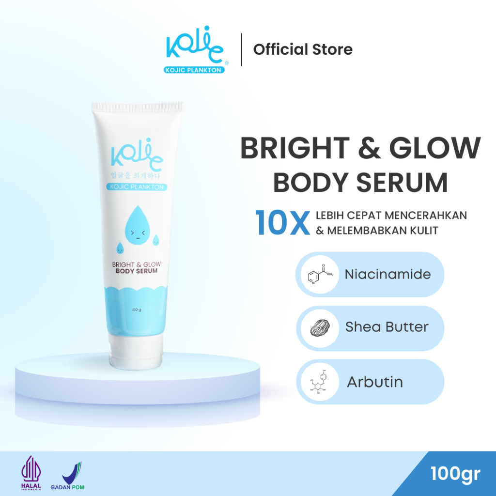 Jual [OFFICIAL] KOJIC PLANKTON BRIGHT & GLOW BODY SERUM 100 GR ...