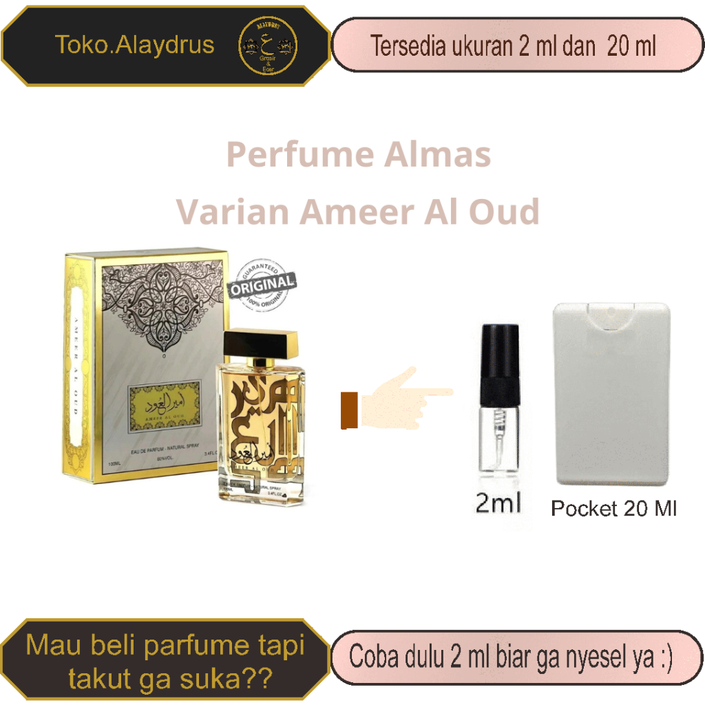 Jual Decant 2 Ml by Almas Perfume | Shopee Indonesia