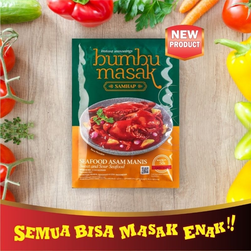Jual SAM HAP Bumbu Masak Seafood Asam Manis ( Saus Padang ) 50gr ...