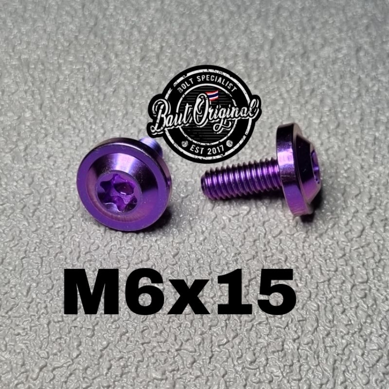 Jual baut probolt titan 6x15 drat 10 panjang 1.5 cm payung big head | Shopee Indonesia