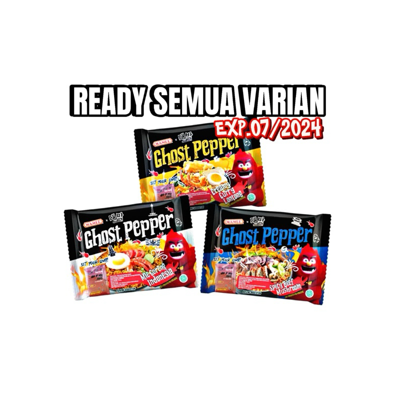 Jual mamee ghost papper noodle all varian / lontong curry | Shopee ...