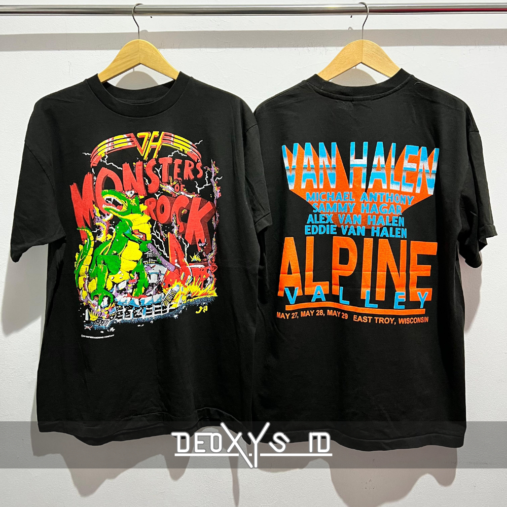 Jual KAOS BOOTLEG VAN HALLEN MONSTER OF ROCK TAG BROCKUM | Shopee Indonesia