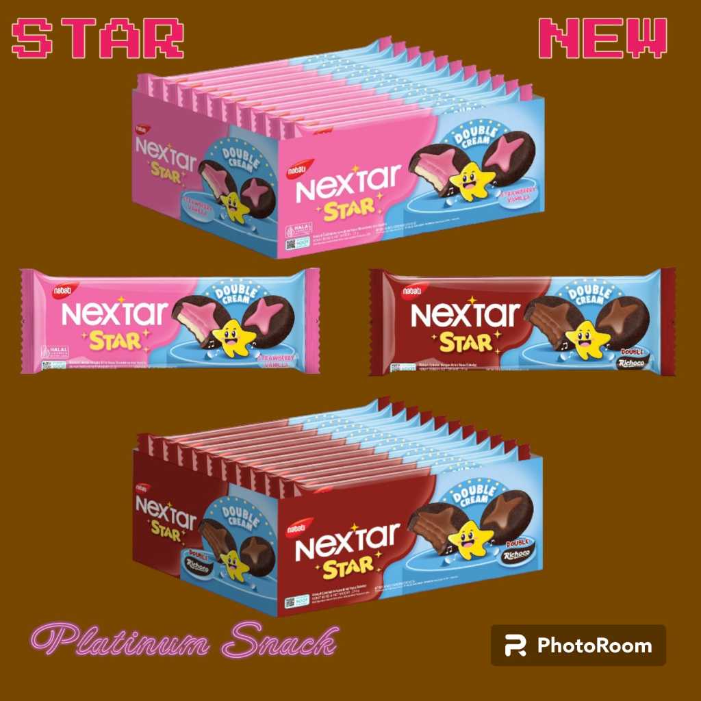 Jual Nextar STAR Double Cream | Isi 10 Pcs | Nabati | Shopee Indonesia