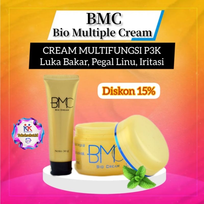 Jual BMC Bio Multiple Cream P3K Salep Luka Bakar Pusing Nyeri Sendi ...